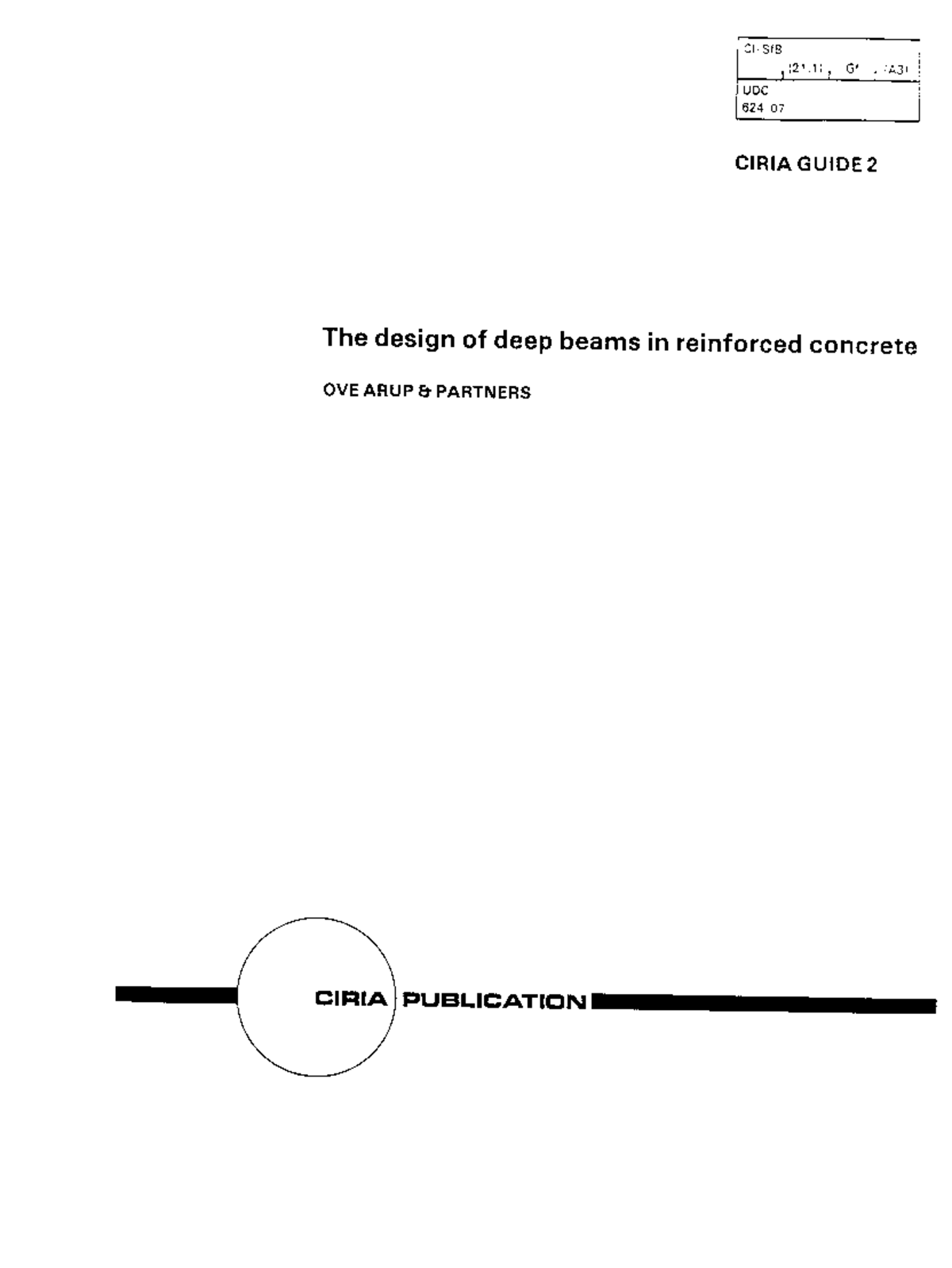 The design of Deep beam in RC by Ciria - CIRIA Guide 2 - Studocu