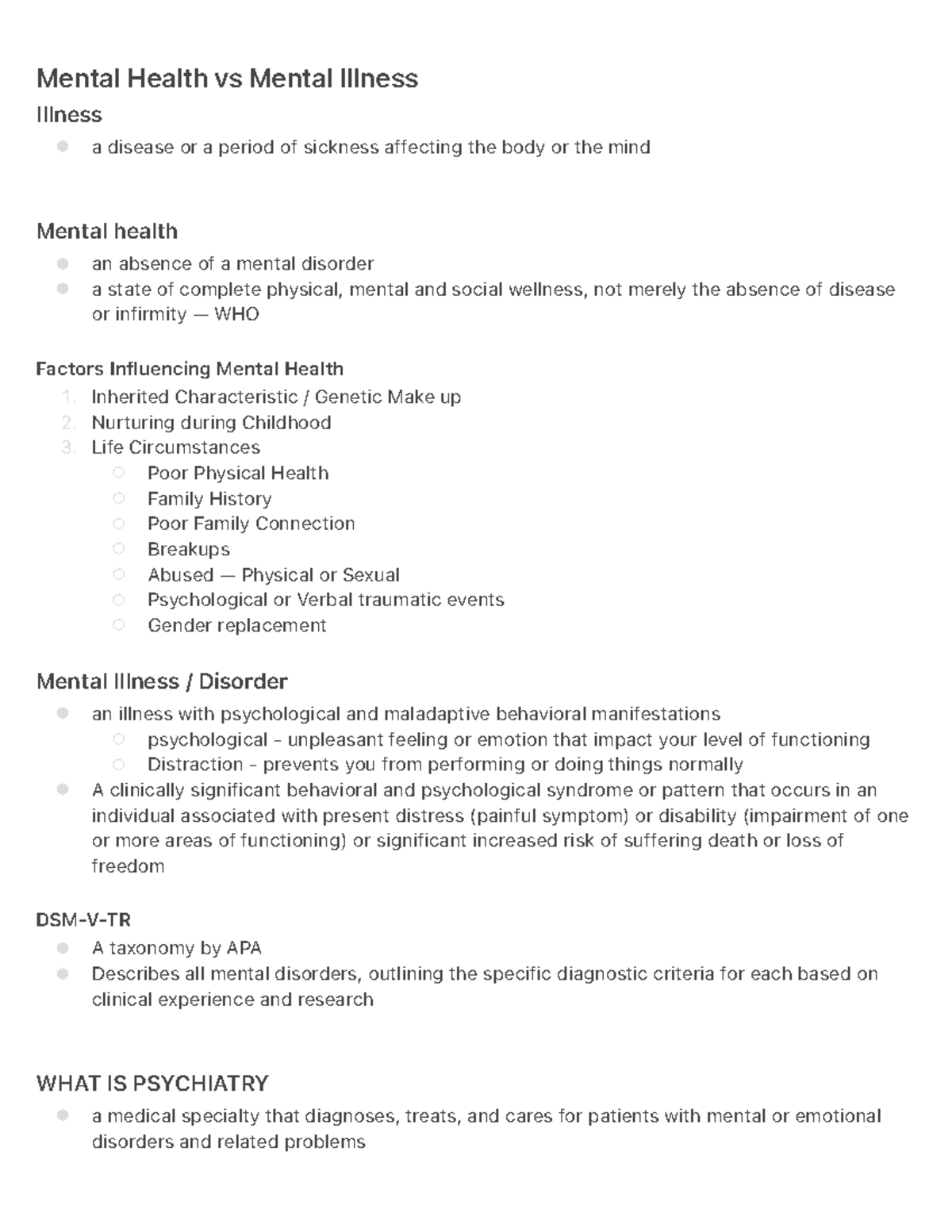Mental Health vs Mental Illness - 1. 2. 3. Mental Health vs Mental ...