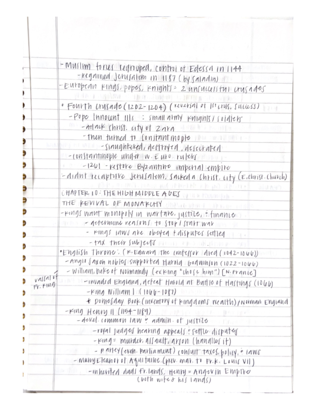 The High Middle Ages - HIST 100 - Studocu