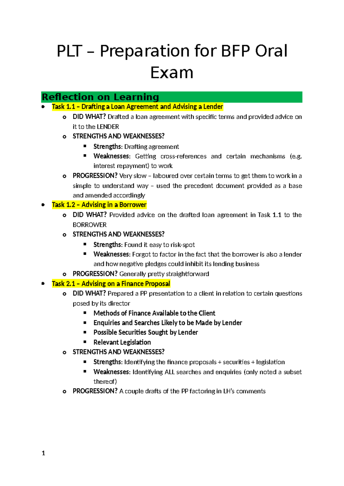 BFP - Preparation for Oral Exam - PLT – Preparation for BFP Oral Exam ...