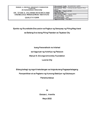 Maikling kwentong Hiligaynon; Si Pinkaw - Manuel S. Enverga University ...