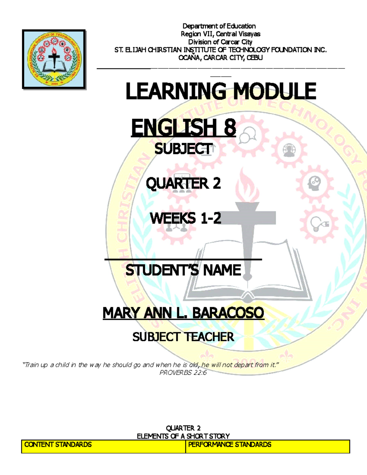 Grade 8- Q2 Weeks 1-2 - good - Department of Education Region VII ...