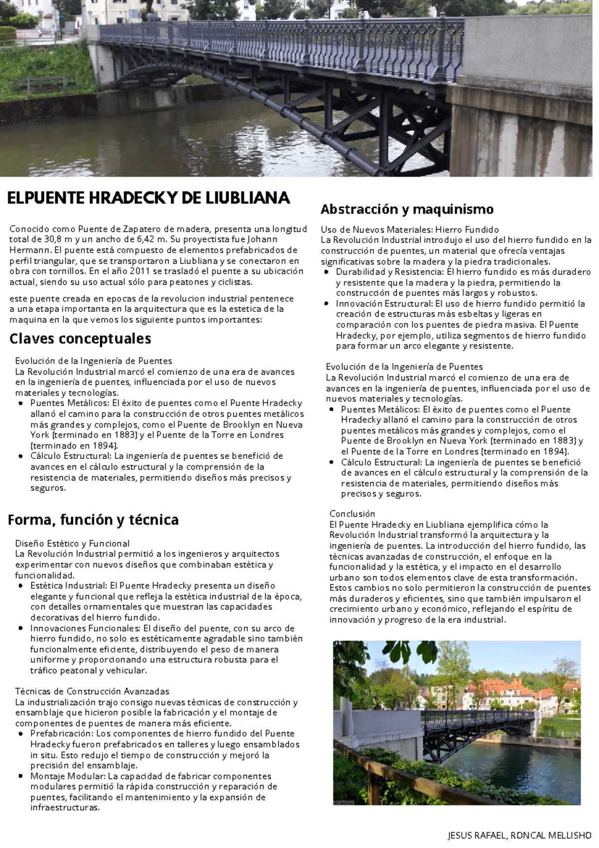 Elpuente hradecky de liubliana - JESUS RAFAEL, RONCAL MELLISHO ELPUENTE ...