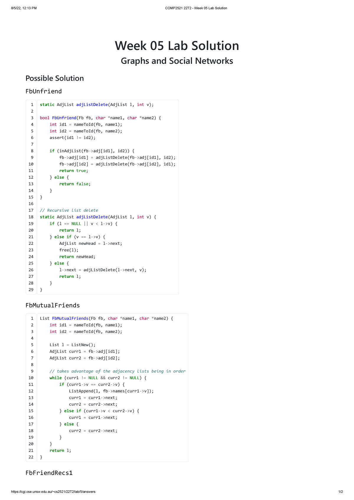 COMP2521 22T2 - Week 05 Lab Solution - 8/5/22, 12:13 PM COMP2521 22T2 - Week 05 Lab Solution ...
