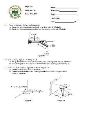 Eng G130 F2019 Lab02 Examples SOLN - 1/ FALL 2019 Lab 02 SOLUTION ENG ...