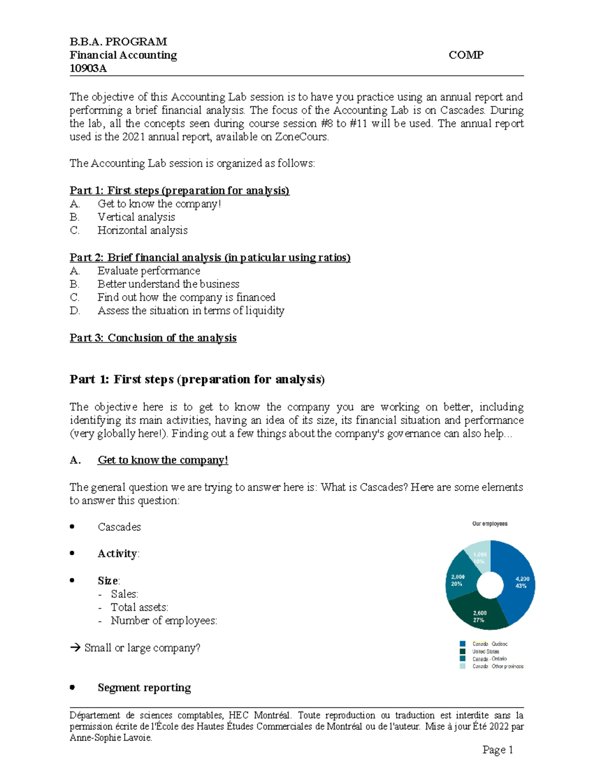 10903 A Lab Cascades - accouting lab - Financial Accounting COMP 10903A ...