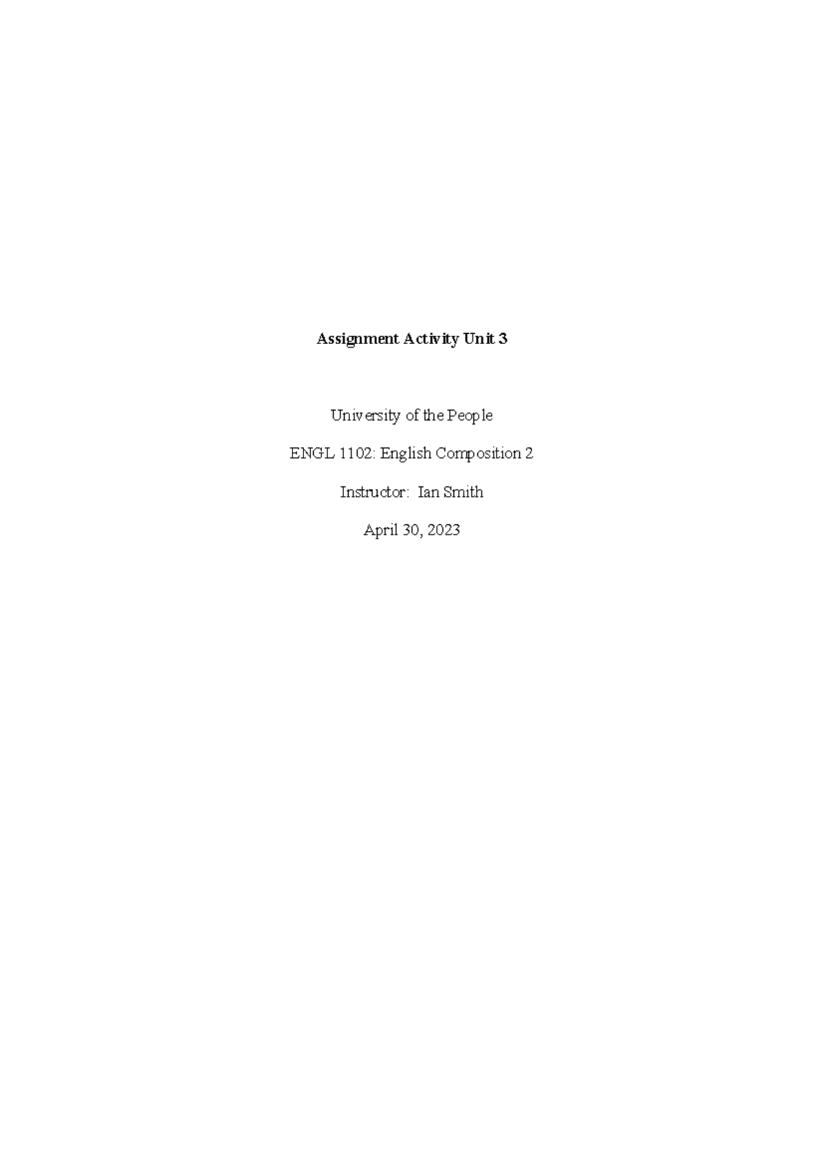 Assignment Activity Unit 3 - Google Docs, Grammarly, and Quillbot are ...