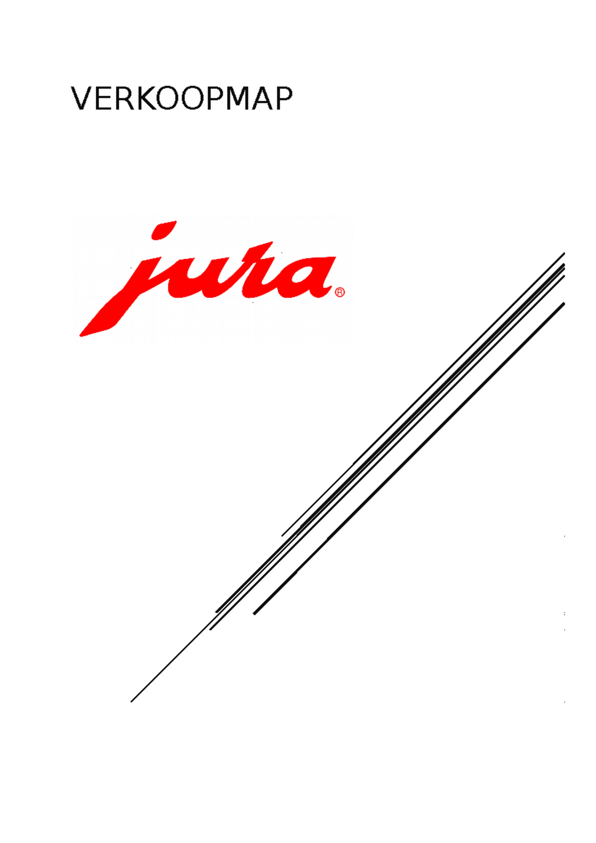 Verkoopmap JURA - VERKOOPMAP Wie zijn we? Sinds de oprichting in 1931 ...