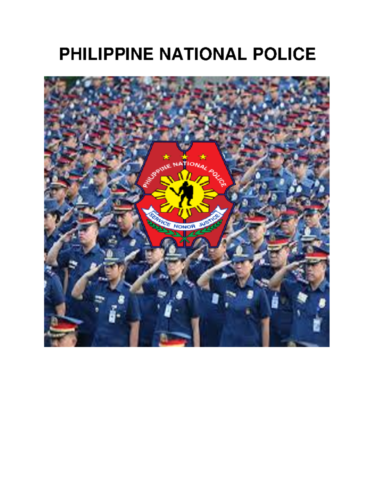 Module- Complete-OJT - PHILIPPINE NATIONAL POLICE INTRODUCTION The ...