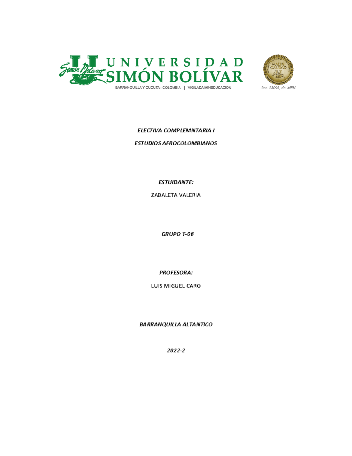 AFRO Podcast - hdfhf - ELECTIVA COMPLEMNTARIA I ESTUDIOS ...