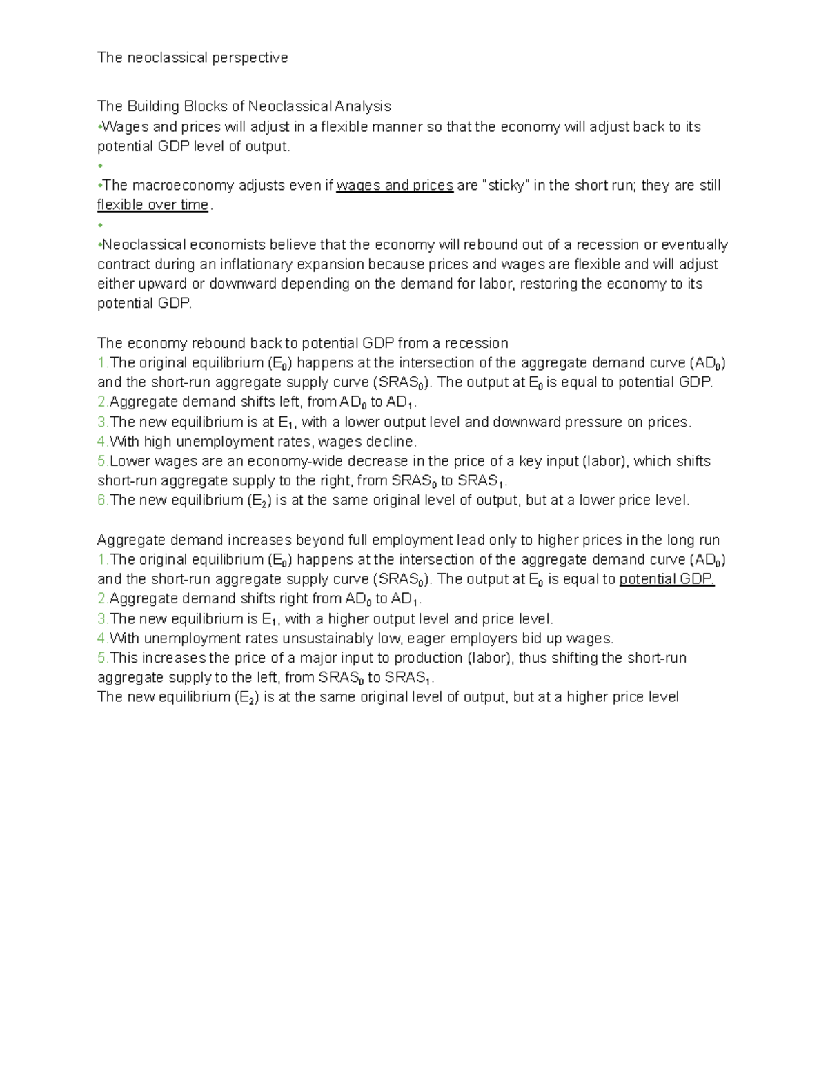 Chapter 13- the neoclassical perspective - The neoclassical perspective ...