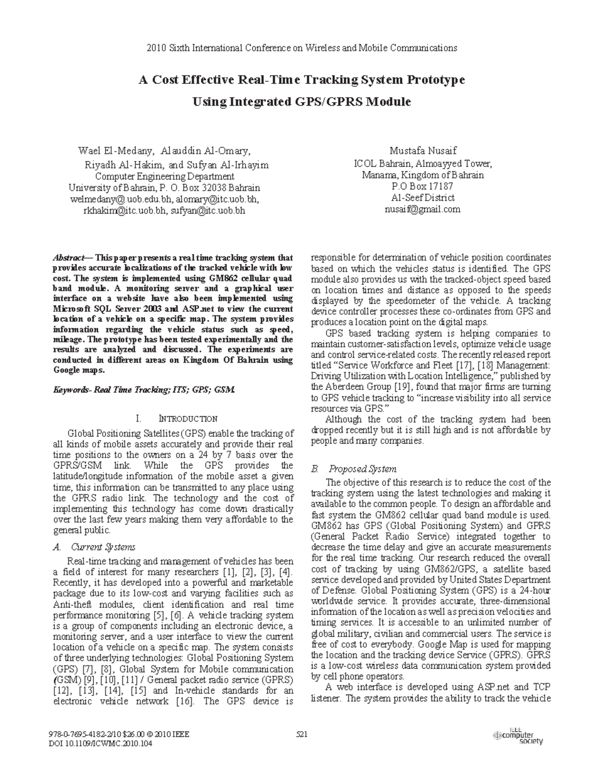 A Cost Effective Real Time Tracking Syst - A Cost Effective Real-Time ...