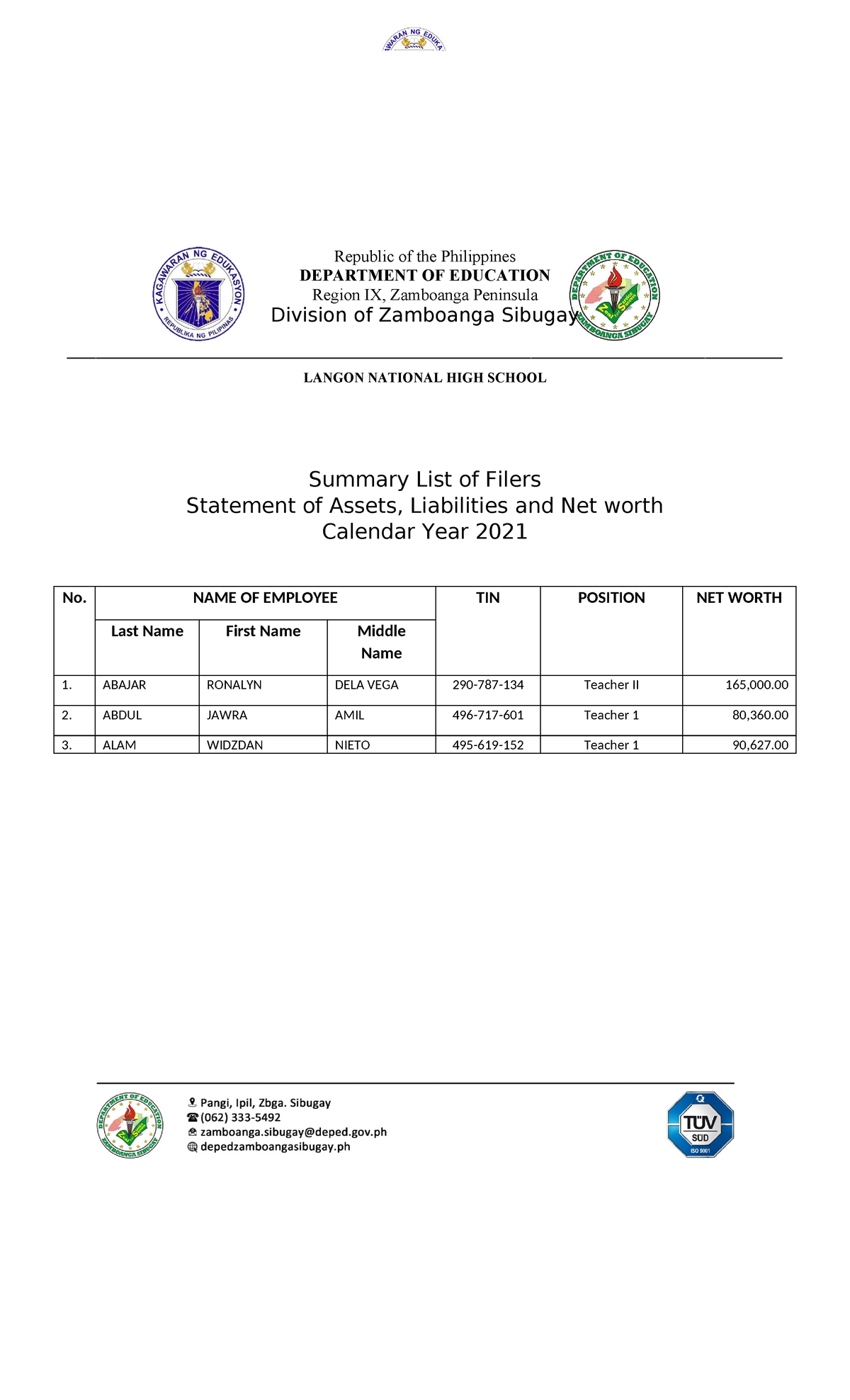 642383429 Deped Header and Footer - Republic of the Philippines ...
