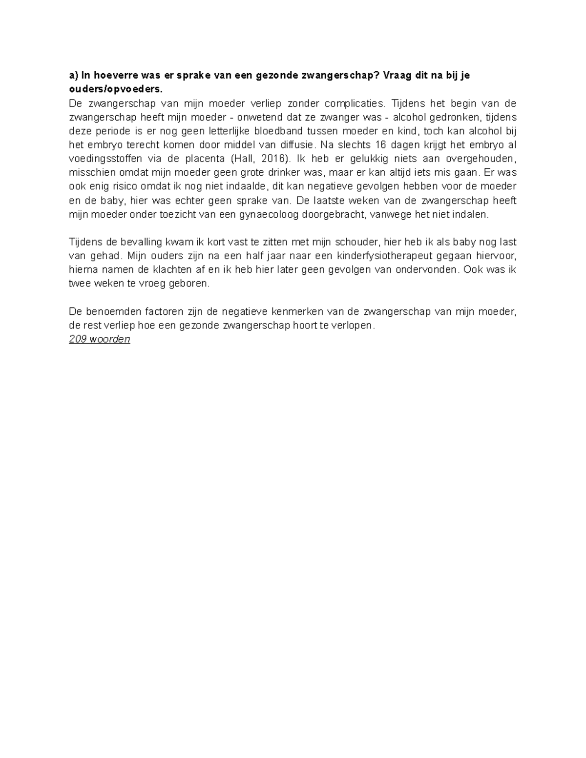 Take home toets 8,9 A - Cijfer: 8,9 - Een Leven Lang Gezond ...