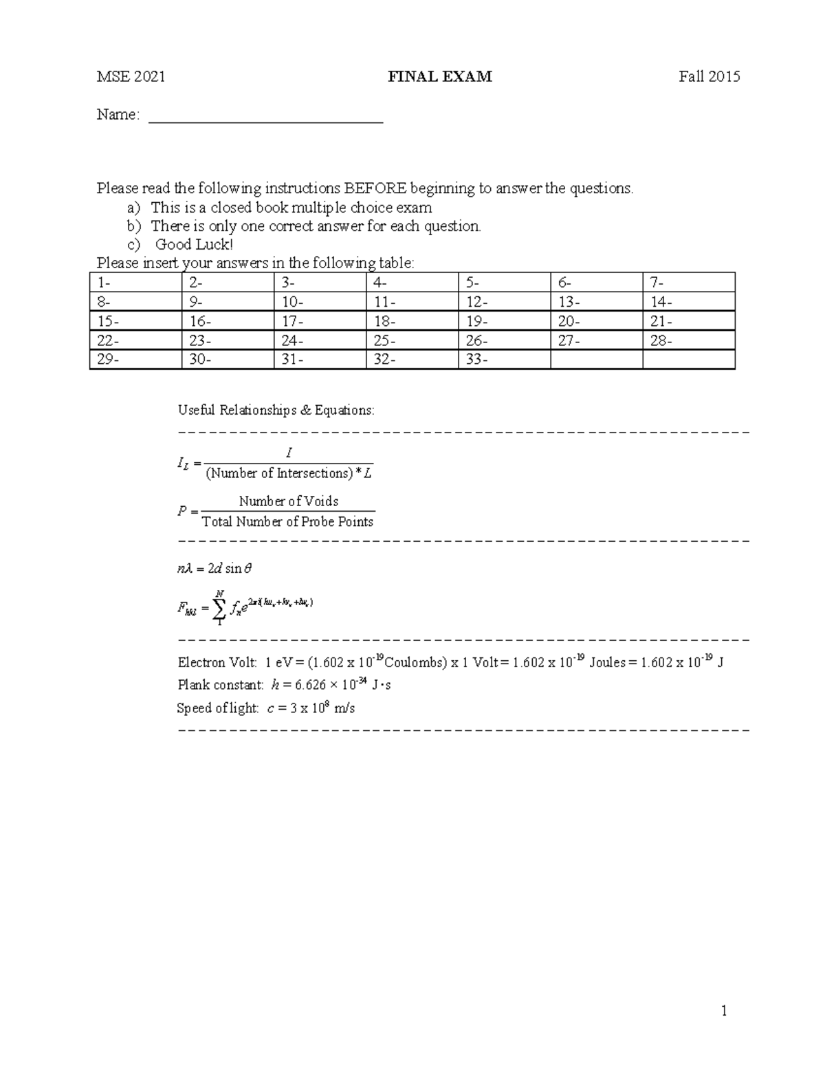 Fall2015 finalexam - Exam Solutions - Name: _____________________________ Please read the ...