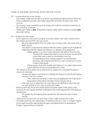 Lecture Notes (Astronomy) - xLecture Notes August 23, 2022 Lecture 1 ...