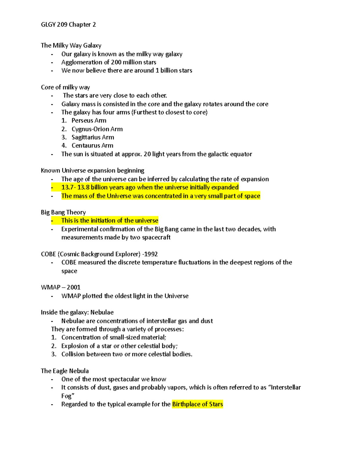 Chapter 2 - Notes for Georgescu - The Milky Way Galaxy - Our galaxy is ...
