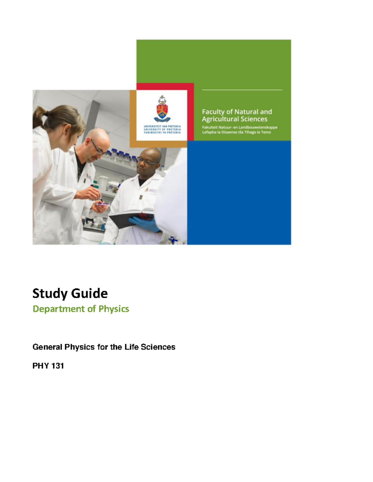 PHY131 2023 Study Guide-With Learning Objectives-Final Uploaded - Study ...