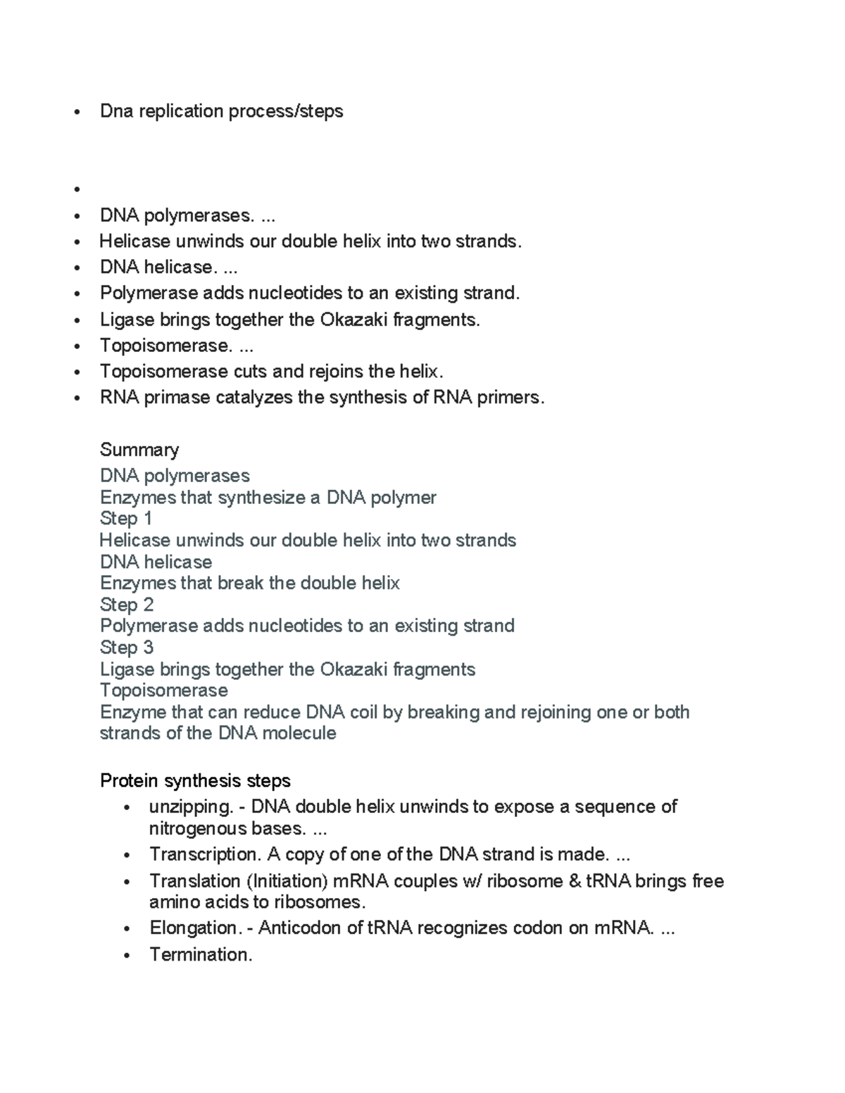Dna replication process - Dna replication process/steps DNA polymerases ...