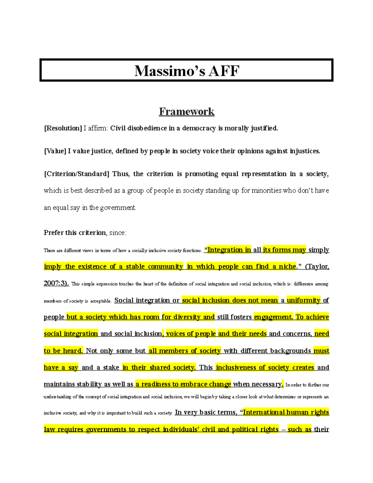 Harrison-Reali-Aff-All-Round 1 - Massimo’s AFF Framework [Resolution] I ...