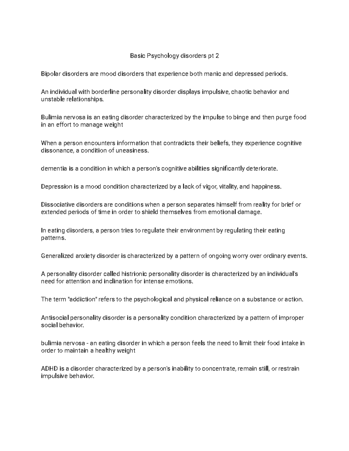 Basic Psychology disorder pt 2 - An individual with borderline ...