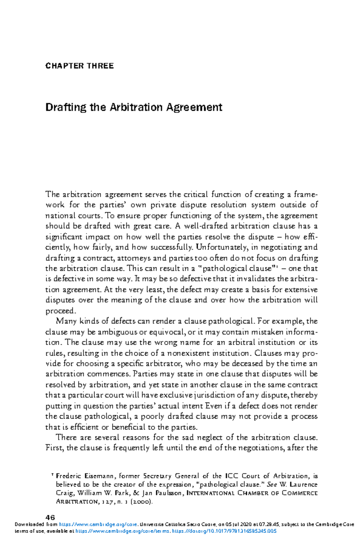 5 chap. 3 Drafting the Arbitration Agreement - CHAPTER THREE Drafting ...