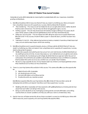 SNHU 107 Module Three Journal Template-2 - SNHU 107 Module Three ...