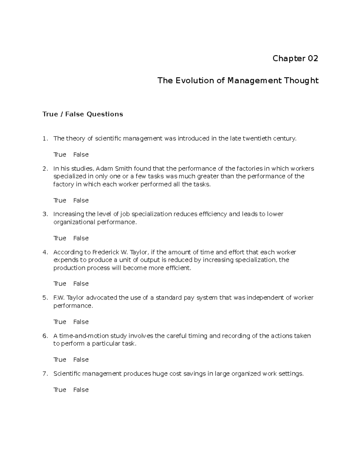 Introduction to Management Course Material Practical - Contemporary ...
