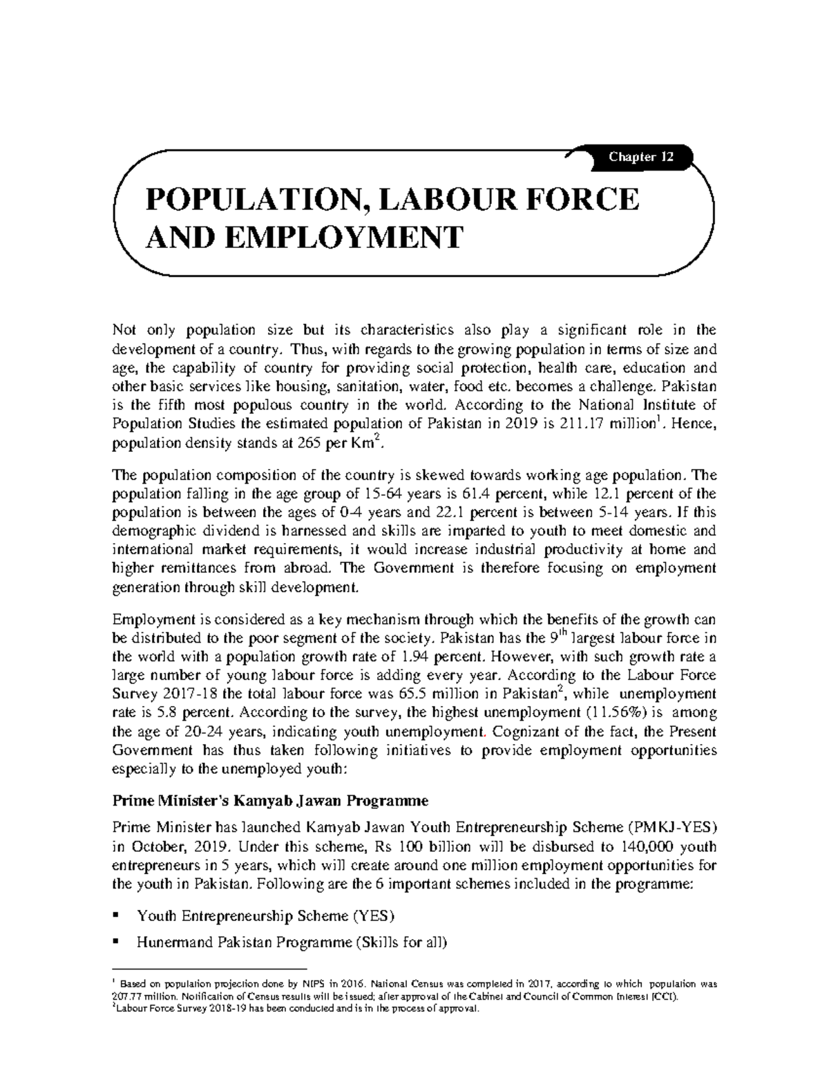 12 Population Labour Force and Employment - Not only population size ...