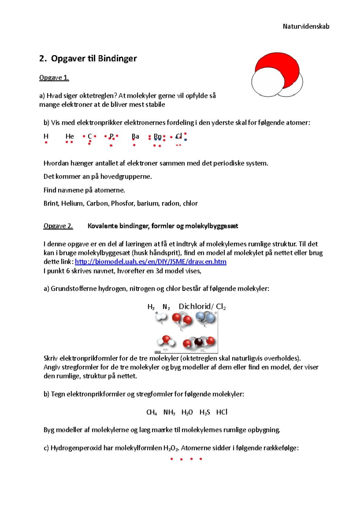 Opgave 2 Bindinger - Notes. Lecturer: Gitte. - 2. Opgaver til Bindinger ...