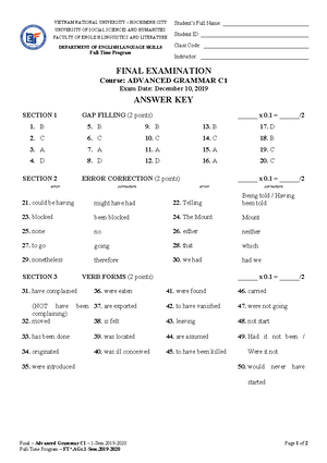 Self-study Relative Clauses (Additional Exercises) - Advanced Grammar C1 - Studocu