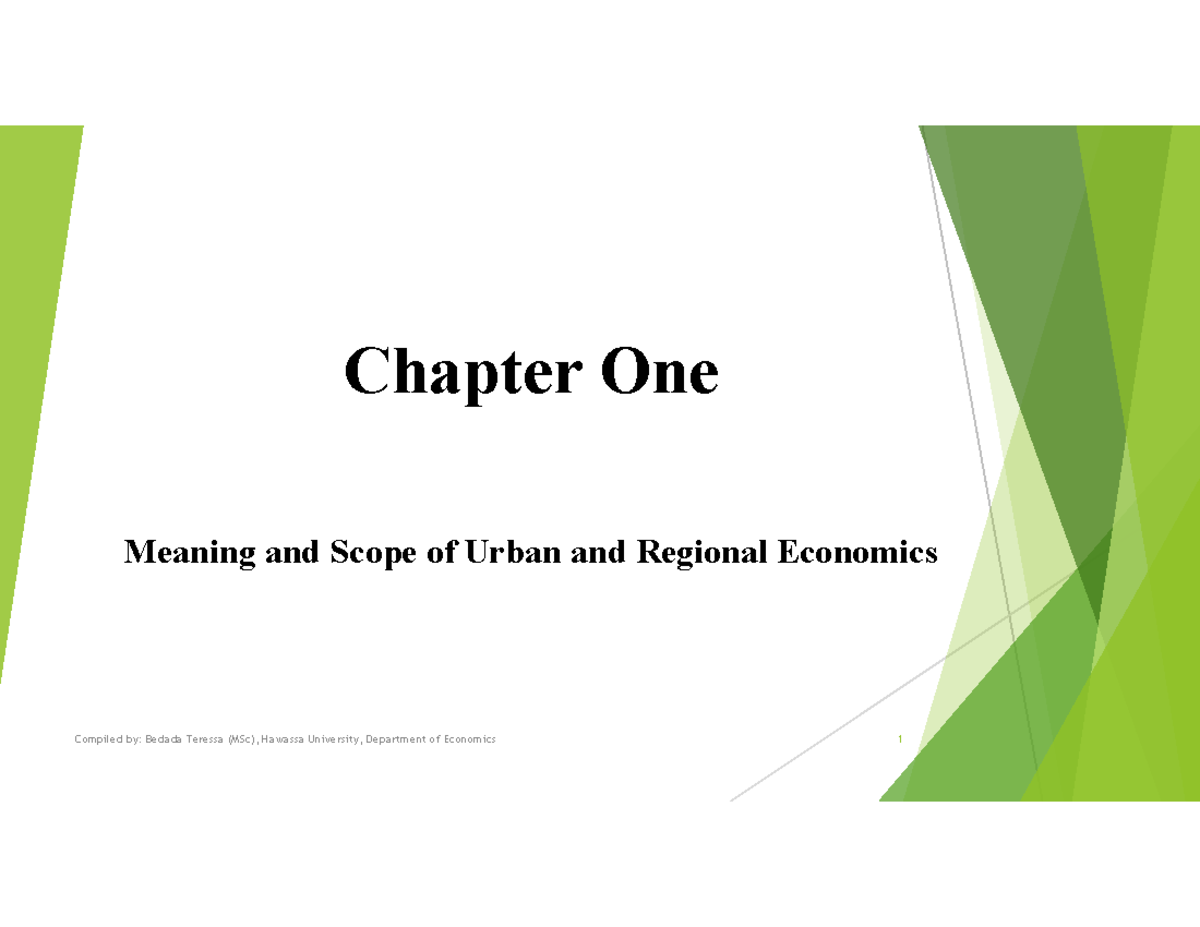 URE Ch-1 - Copy - Copy - this is lecture note. - Chapter One Meaning ...