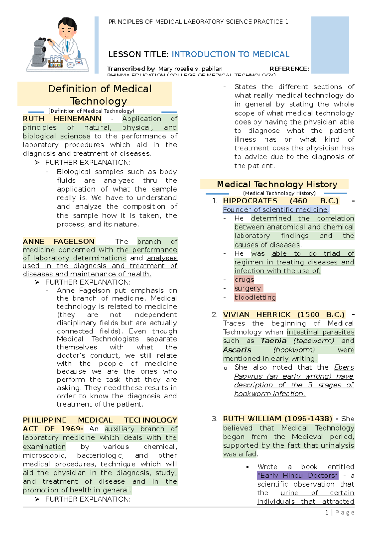 SAS #1 Transes - PMLS 037 - Definition of Medical Technology ...