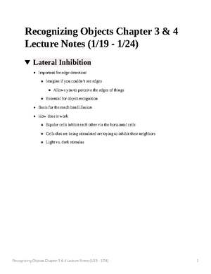 The Science of the Mind Chapter 1 - Likewise, you rely on memory when you’re at the supermarket ...