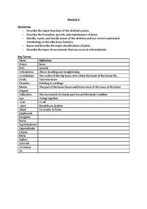 Module 1 Notes - MODULE 1 – CHAPTER 17 ENDOCRINE SYSTEM Questions ...