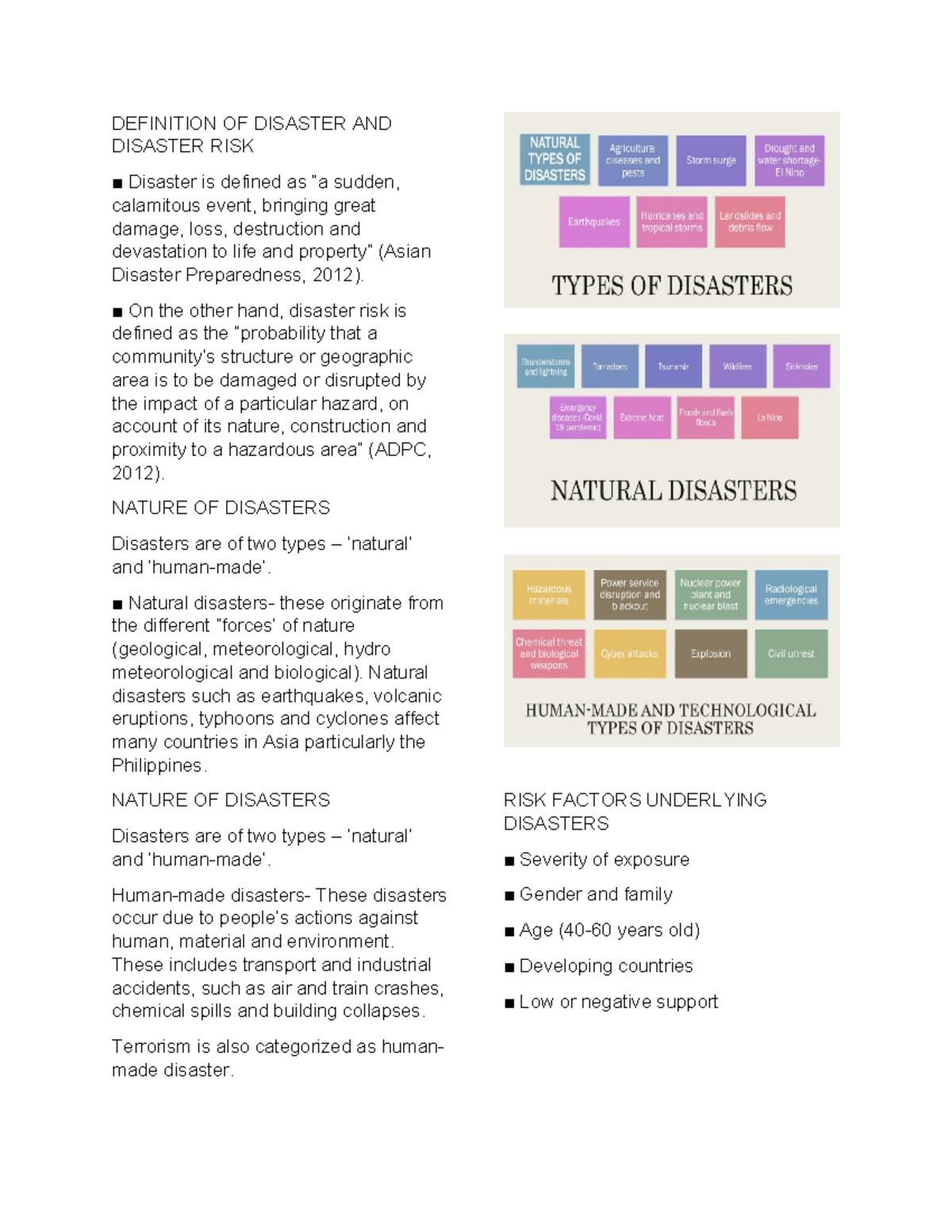 DRRR reviewer - Hope it helps - DEFINITION OF DISASTER AND DISASTER ...