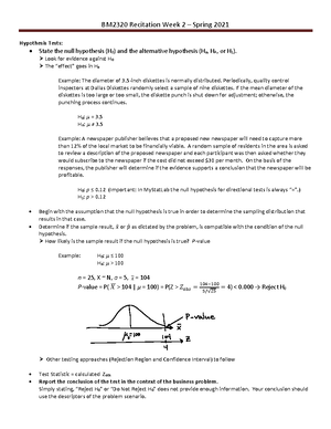 Textbook Formula Sheet - Business Management 2320 Formulas Properties ...