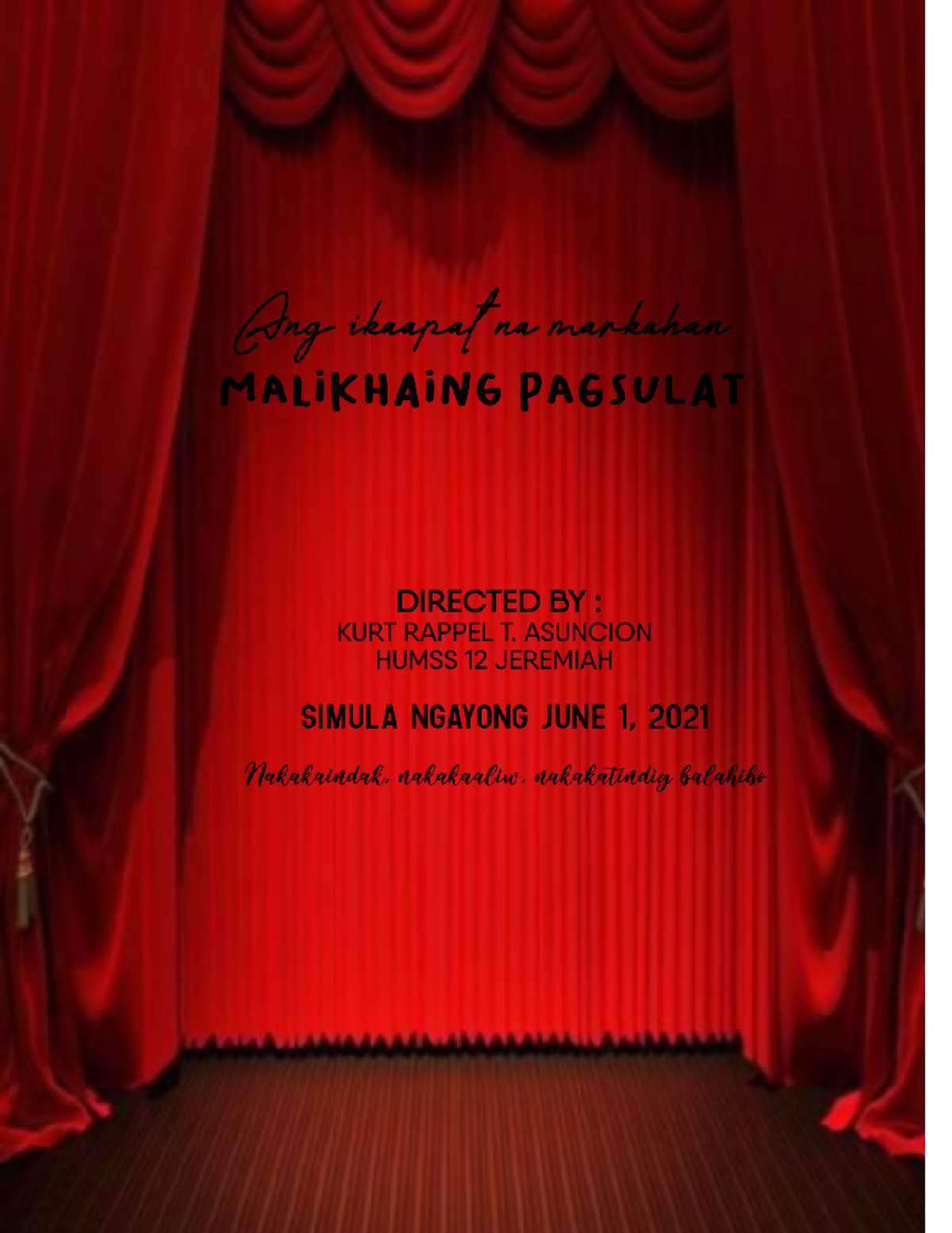 Asuncion- Malikhaing Pagsulat 4TH Quarter Module - SUMMATIVE ASSESSMENT ...