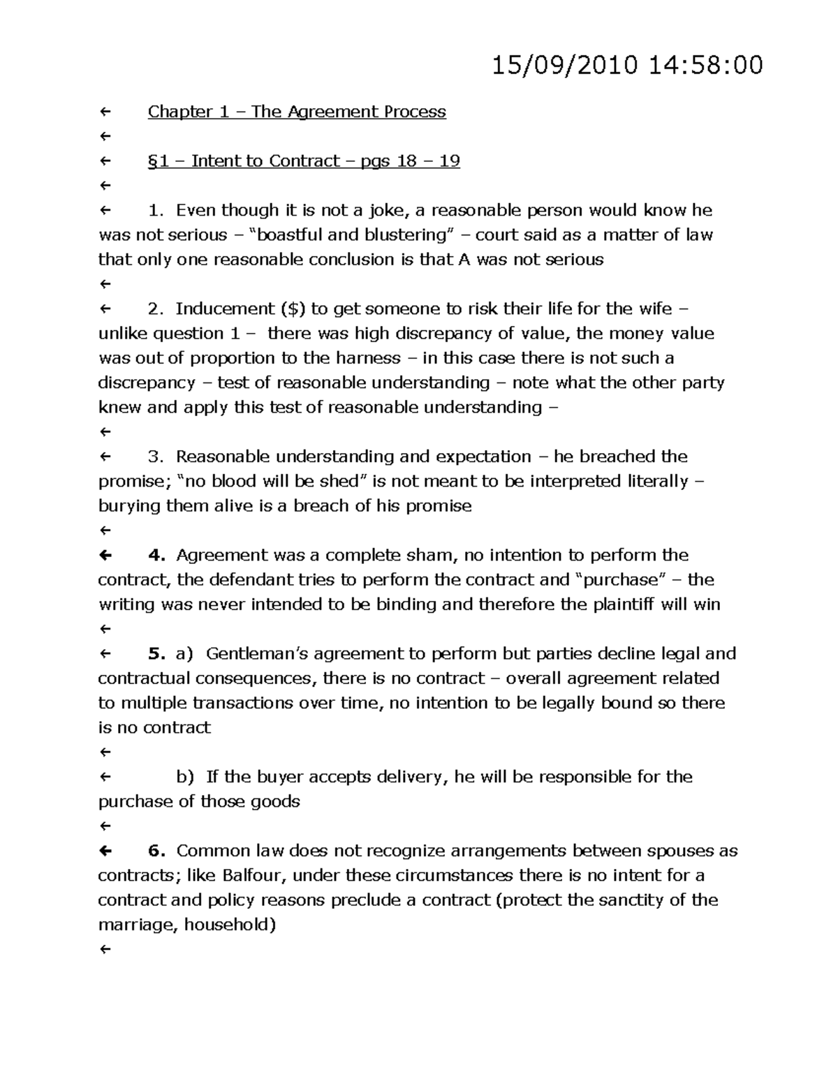 Bender Contract Problems FIX - 15/09/2010 14:58: ← Chapter 1 – The ...