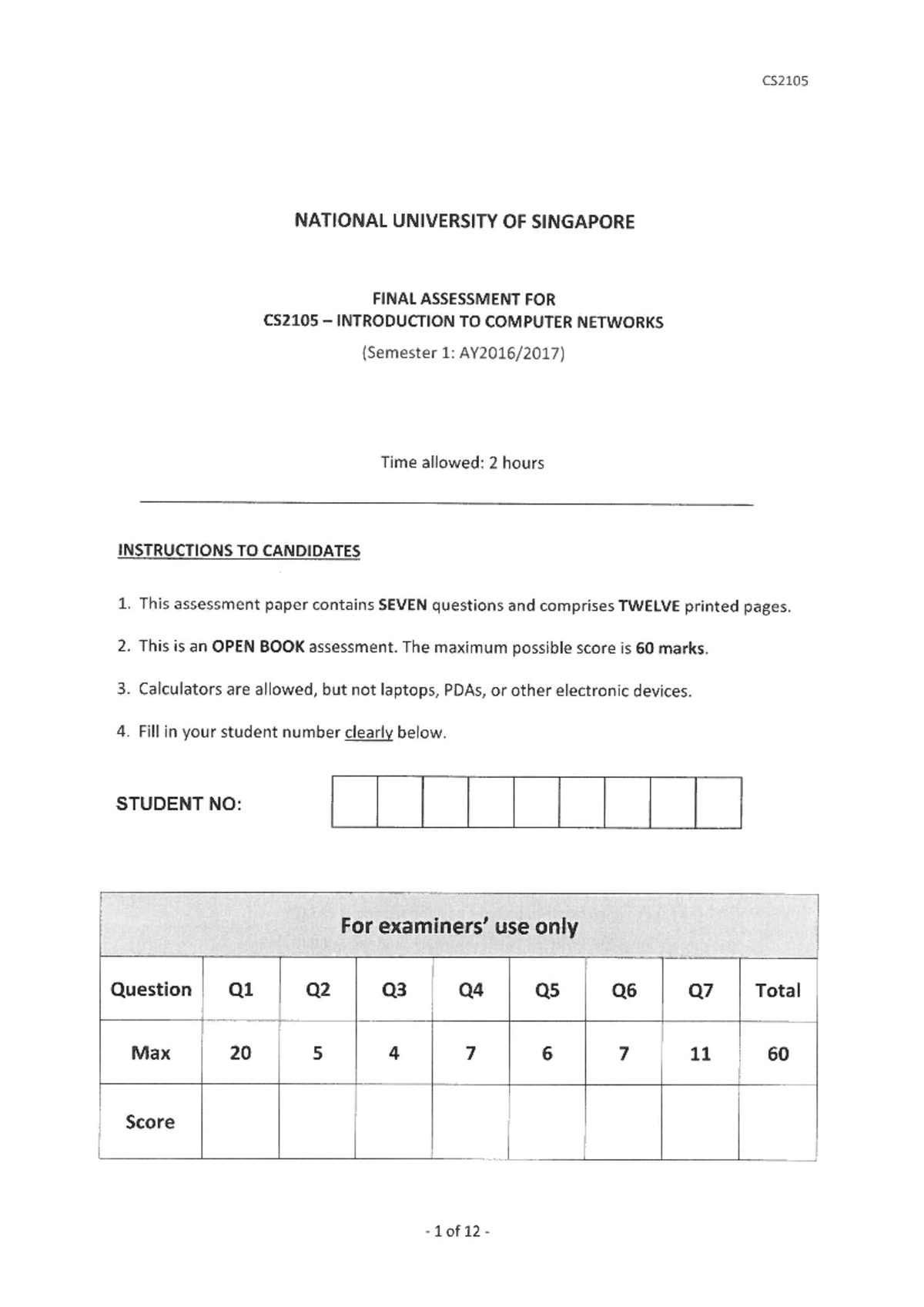 1610 CS2105(Q2-Q7) - Tutorial answers for MA1101R questions for AY20/21 Math mod for CS students ...