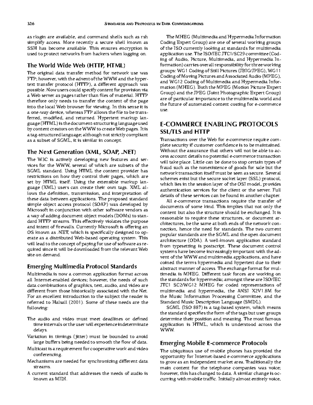The Internet Encyclopedia ( PDFDrive )-37 - 326 STANDARDS AND PROTOCOLS ...