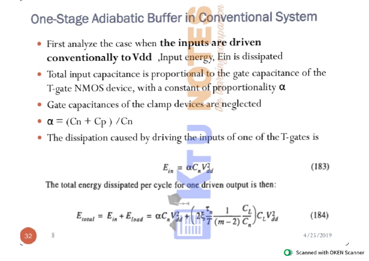 One stage &Two stage adiabatic buffer - VLSI design - Studocu