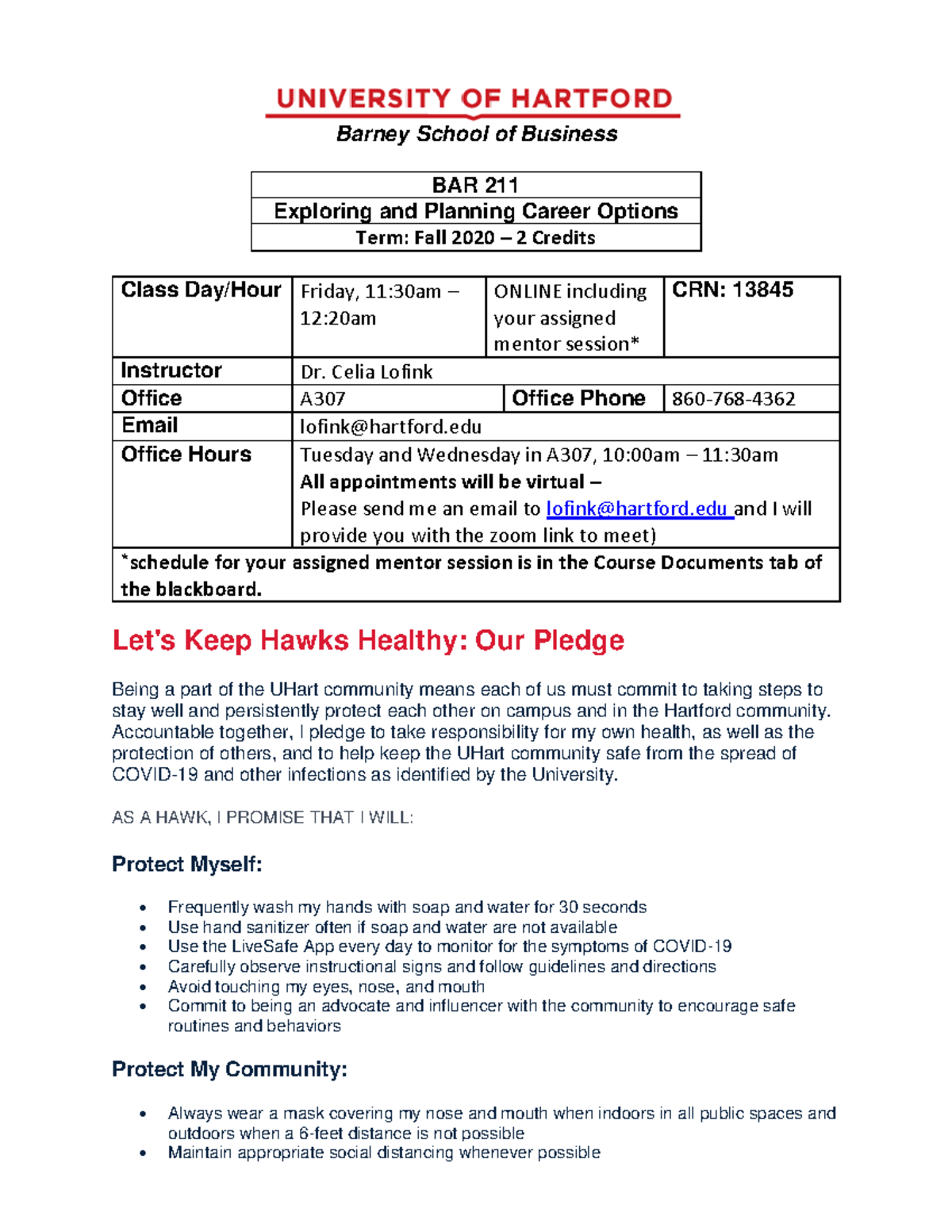 BAR211Syllabus.Speakerseries.Spring 2021 - Barney School of Business ...