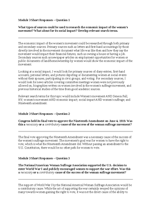 HIS 200 Module 3 Short Answers - Module 3 Short Responses – Question 1 ...