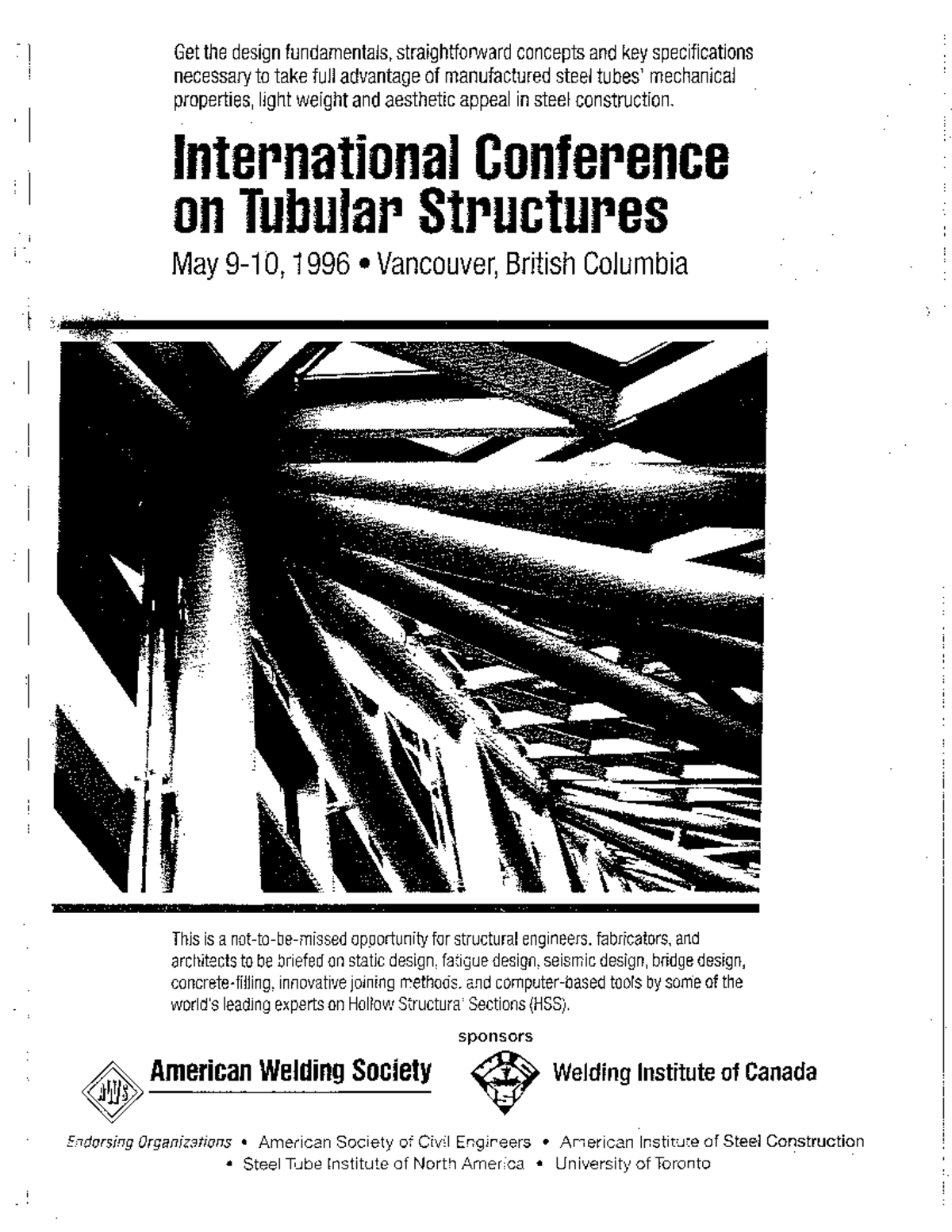 International Conference ON Tubular Structures, AQS - WIC, Vancouver ...