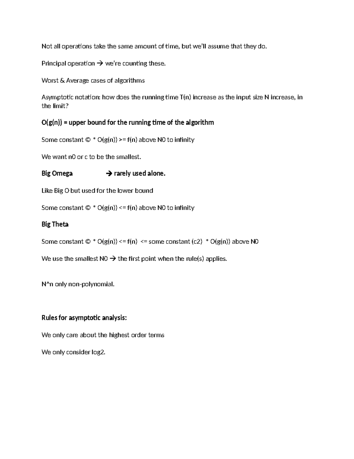 Data Structure Lesson 5 - Not all operations take the same amount of ...