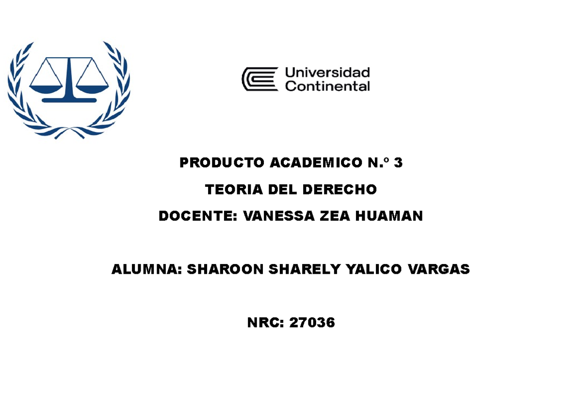 Derecho constitucional pa2 - PRODUCTO ACADEMICO N.º 3 TEORIA DEL ...