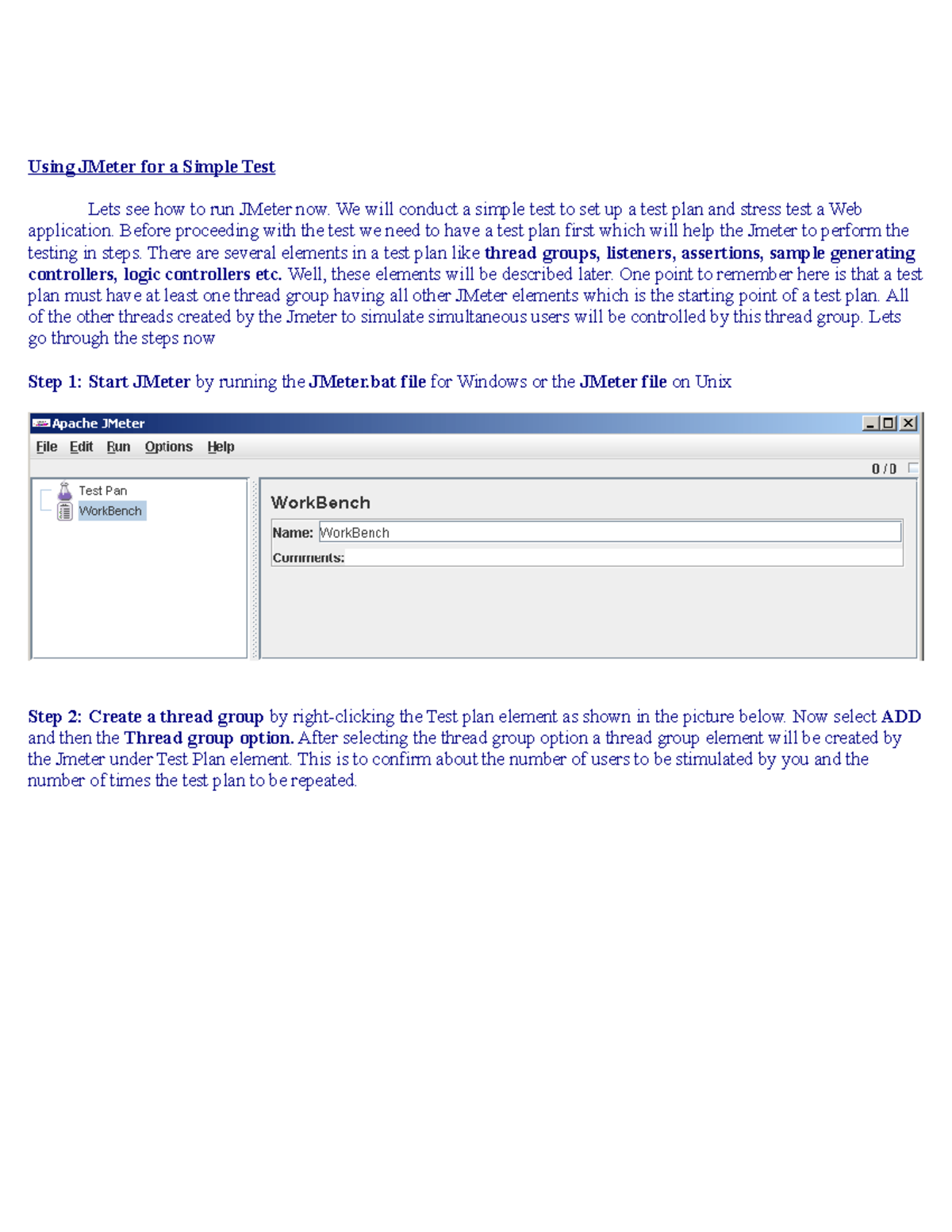 Using JMeter for a Simple Test - We will conduct a simple test to set ...