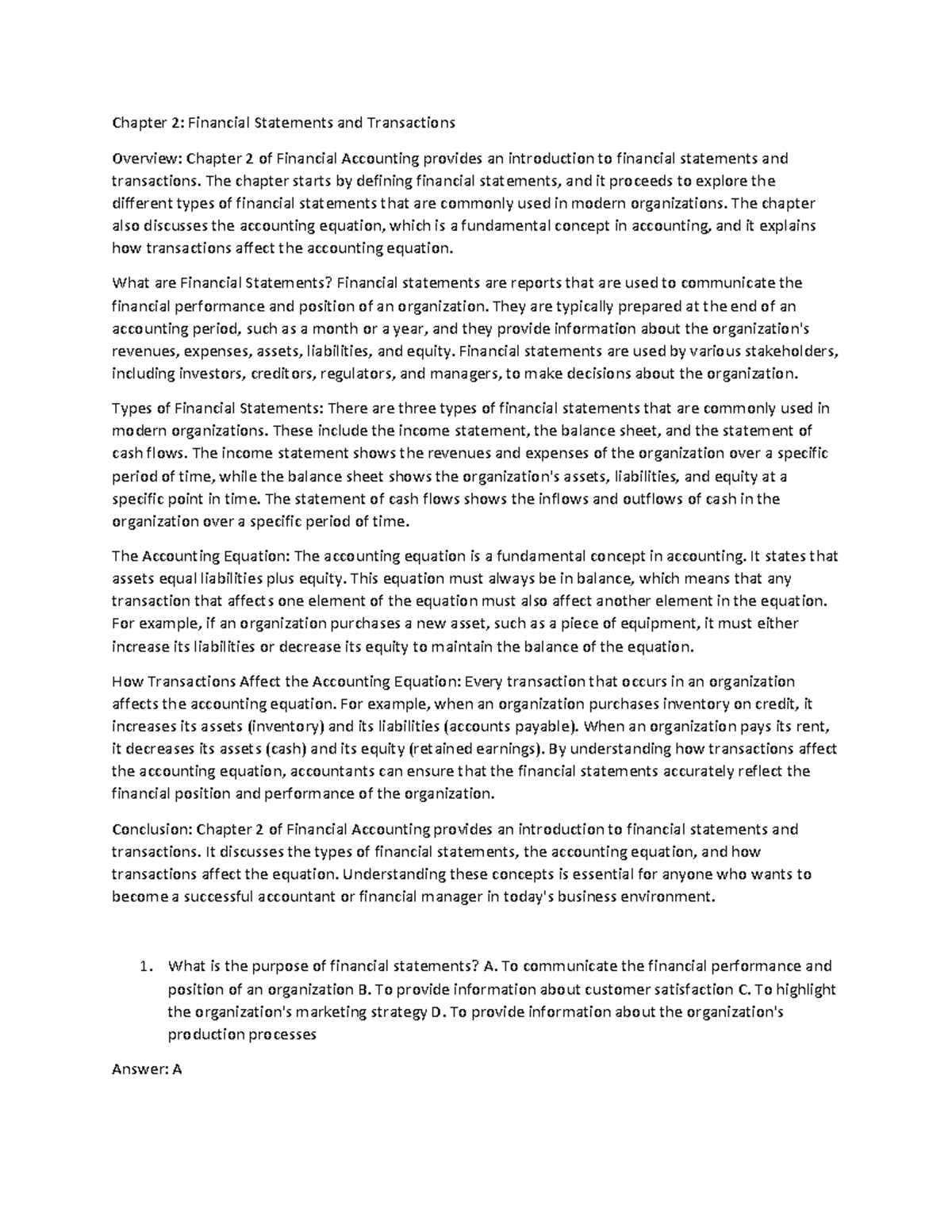 Understanding Financial Statements and Their Importance in Decision ...