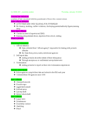 CJ 3300 Exam 1 review notes - CJ 3300 Exam 1 review notes Authoritarian ...